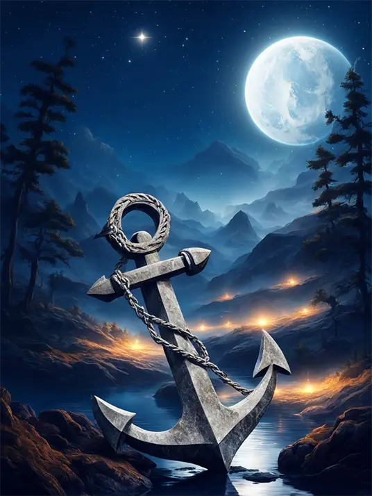 Anchor Painting Painting | Art Of Paint By Numbers