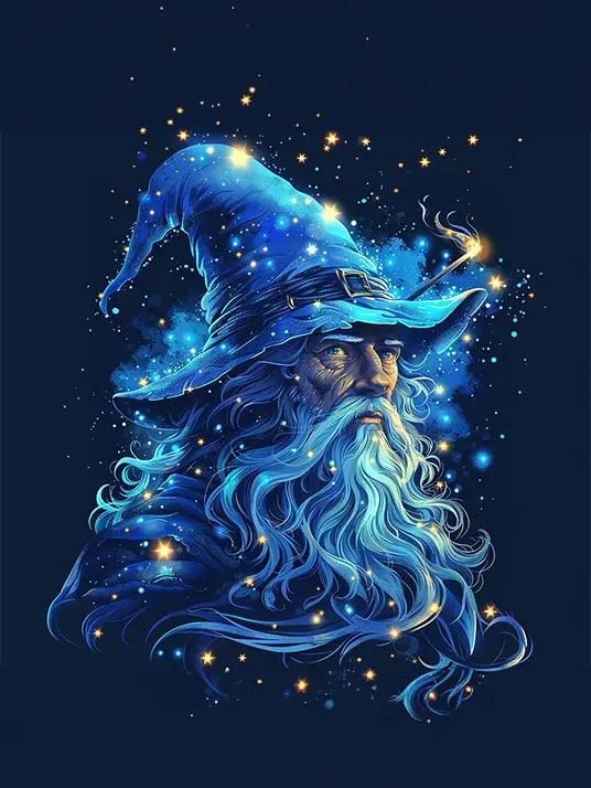 Wizard Painting Painting | Art Of Paint By Numbers