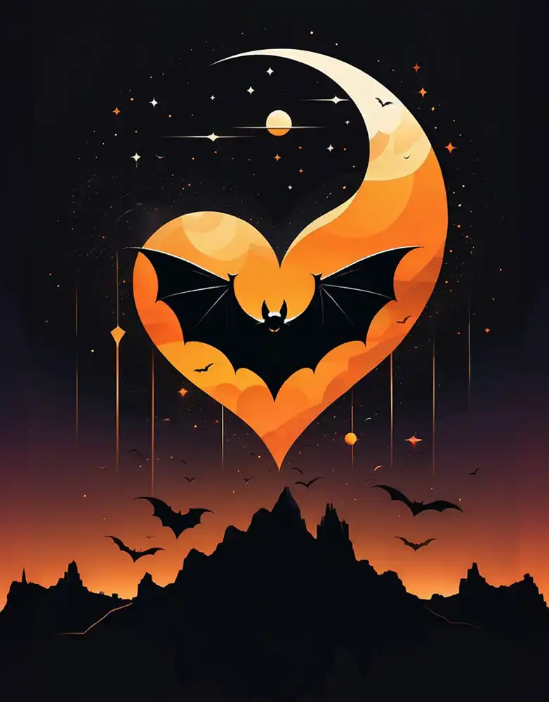 Adorably Magical Bat Painting | Art Of Paint By Numbers