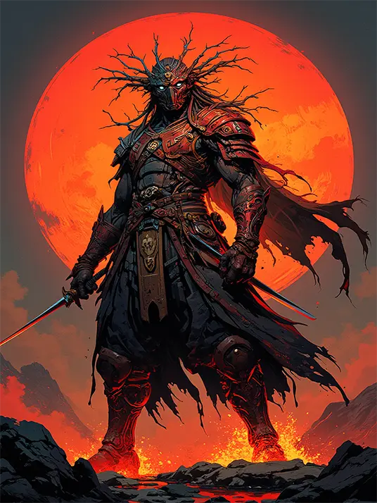 Samurai Ghost Painting | Art Of Paint By Numbers