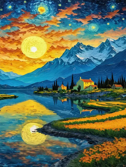 Night’s Sparkle Painting | Art Of Paint By Numbers