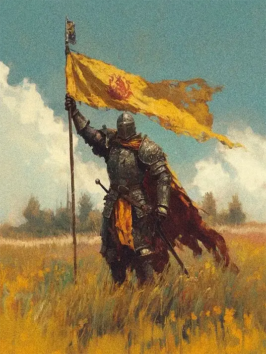 Knight Painting Painting | Art Of Paint By Numbers