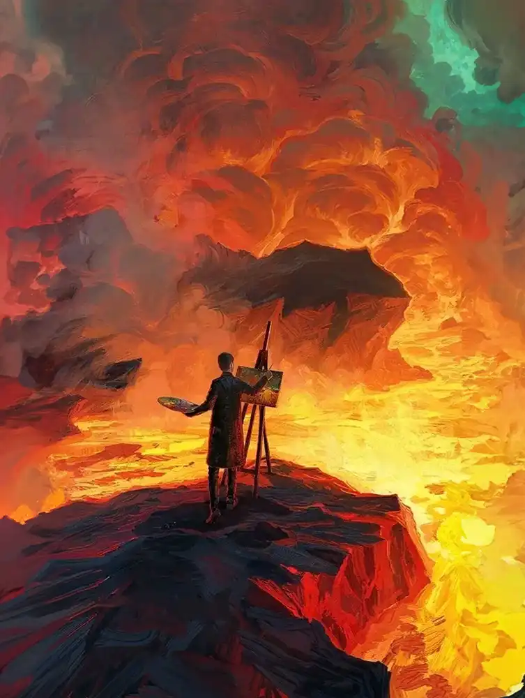 A Dramatic Painting Painting | Art Of Paint By Numbers