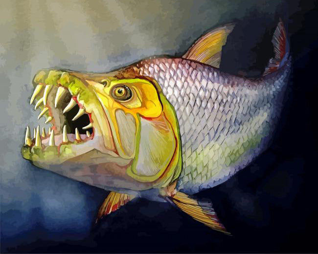 Tigerfish Painting | Art Of Paint By Numbers