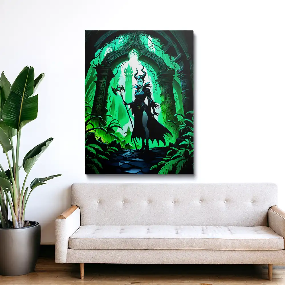 Maleficent Portrait Painting Painting | Art Of Paint By Numbers