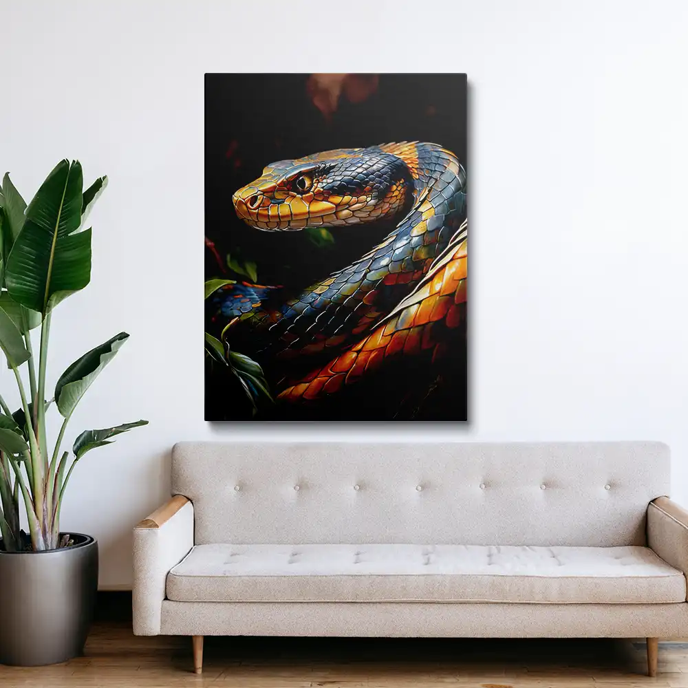 Cobra Painting Painting | Art Of Paint By Numbers