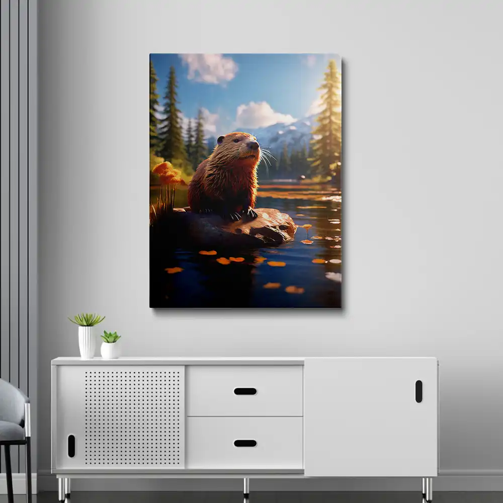 Beaver Painting | Art Of Paint By Numbers