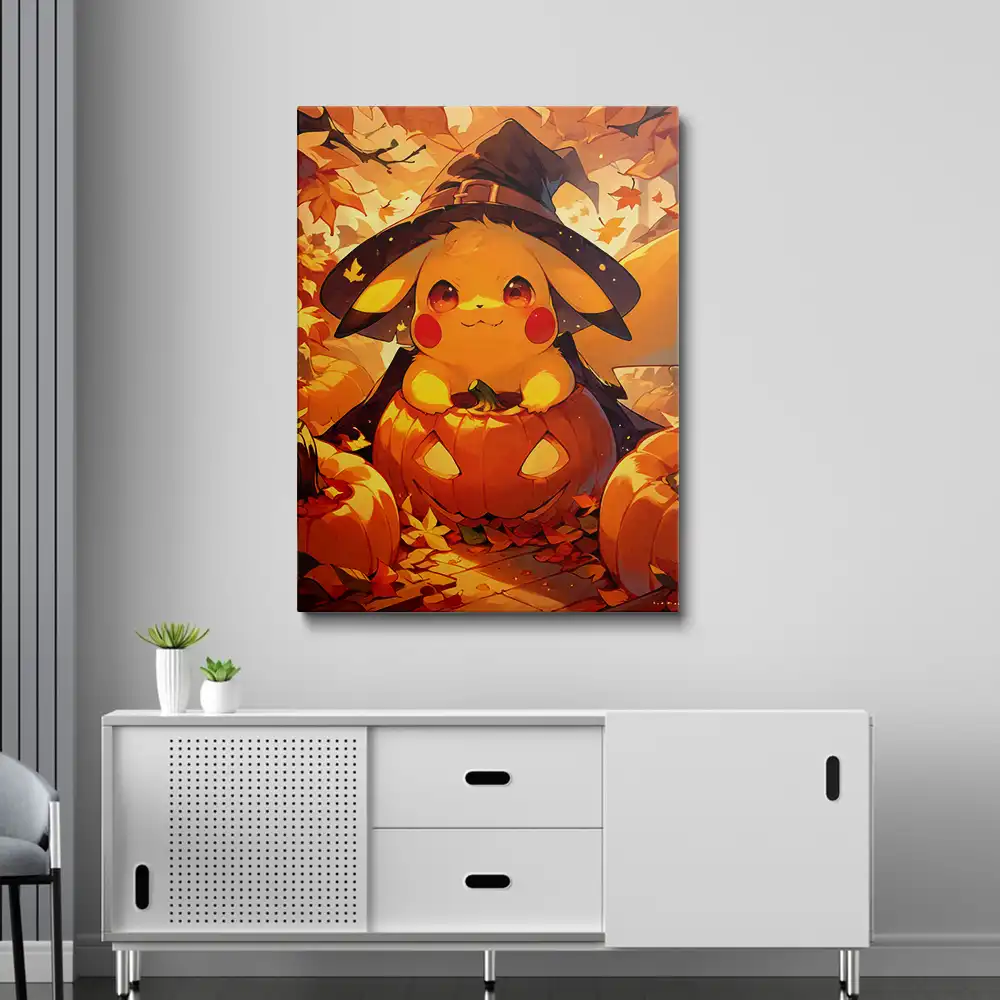 Spooktacular Pikachu Painting | Art Of Paint By Numbers