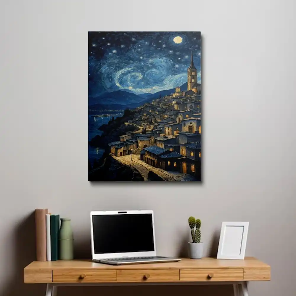 Mystical Nightscape Painting | Art Of Paint By Numbers