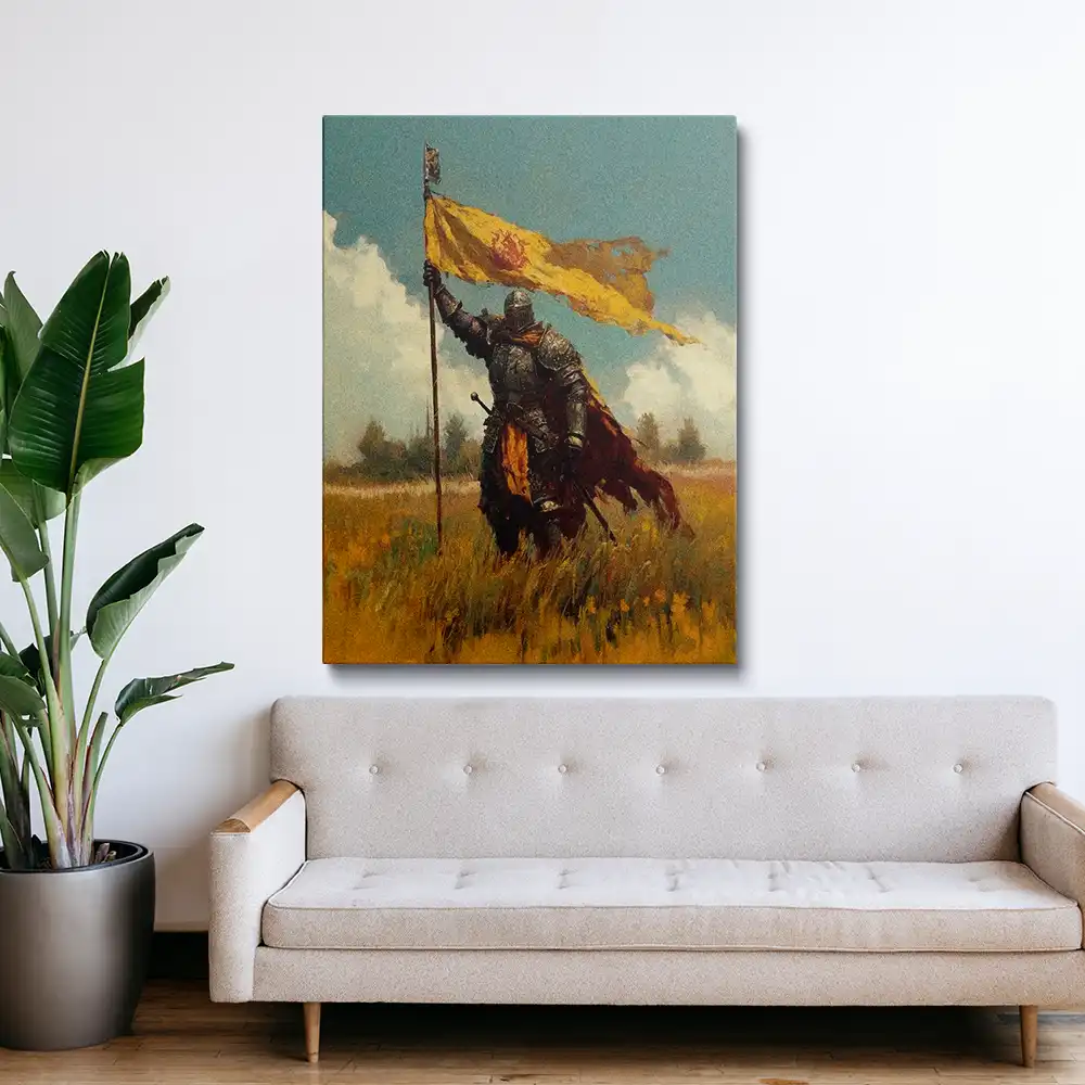 Knight Painting Painting | Art Of Paint By Numbers