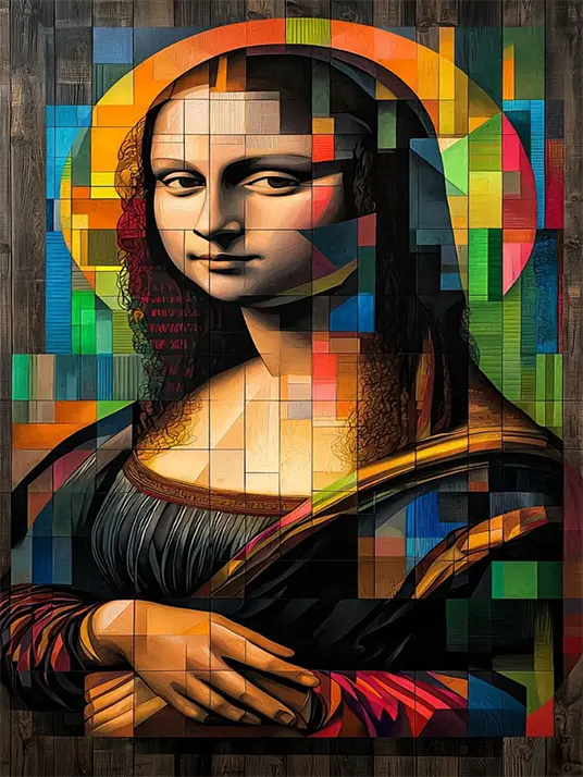 Mona Lisa Painting Painting | Art Of Paint By Numbers