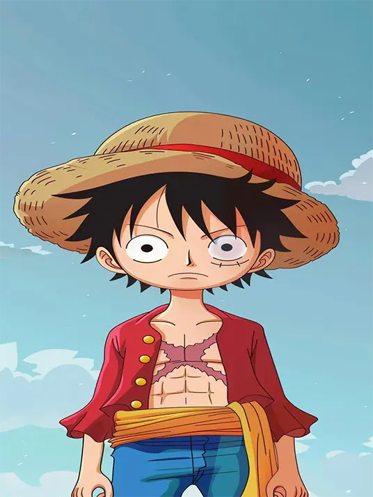 Monkey D. Luffy Painting | Art Of Paint By Numbers