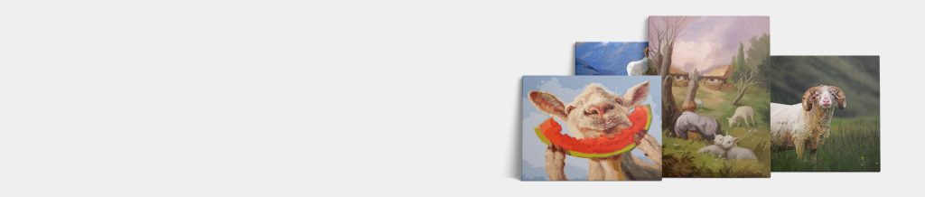 Sheep Painting | Art Of Paint By Numbers