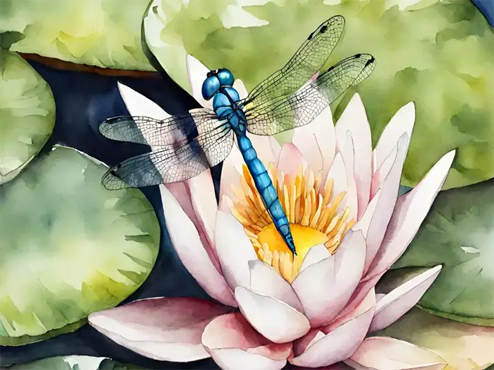 Painting A Dragonfly Painting | Art Of Paint By Numbers