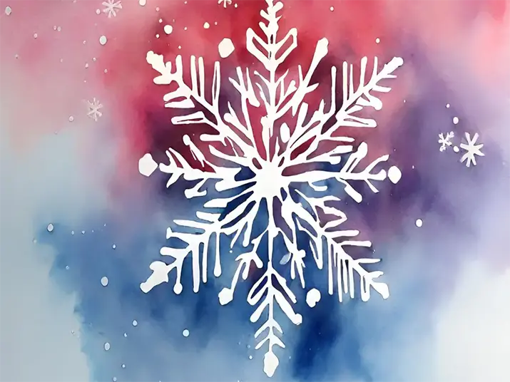 Painting A Snowflake Painting | Art Of Paint By Numbers